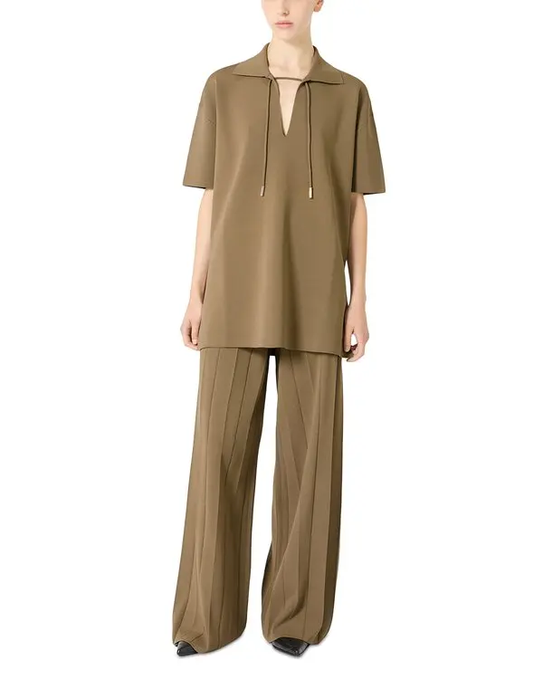 Max Mara Lama Wide Leg Knit Pants