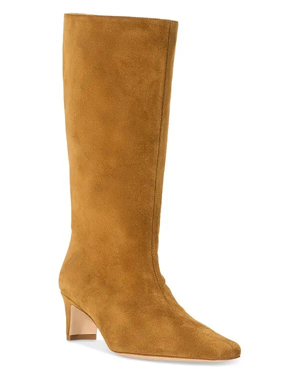 Staud Wally Suede Mid-calf Boots - Tan