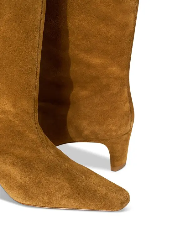 Staud Wally Suede Mid-calf Boots - Tan