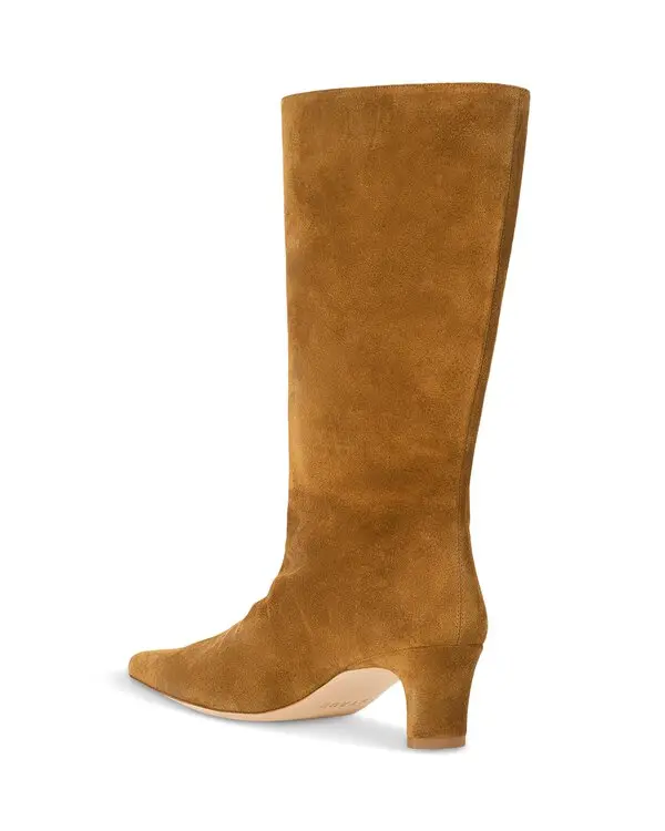Staud Wally Suede Mid-calf Boots - Tan