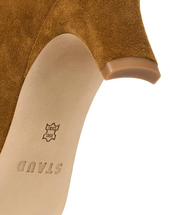 Staud Wally Suede Mid-calf Boots - Tan
