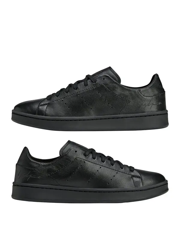 Y3 Stan Smith Lace Up Sneakers - Black