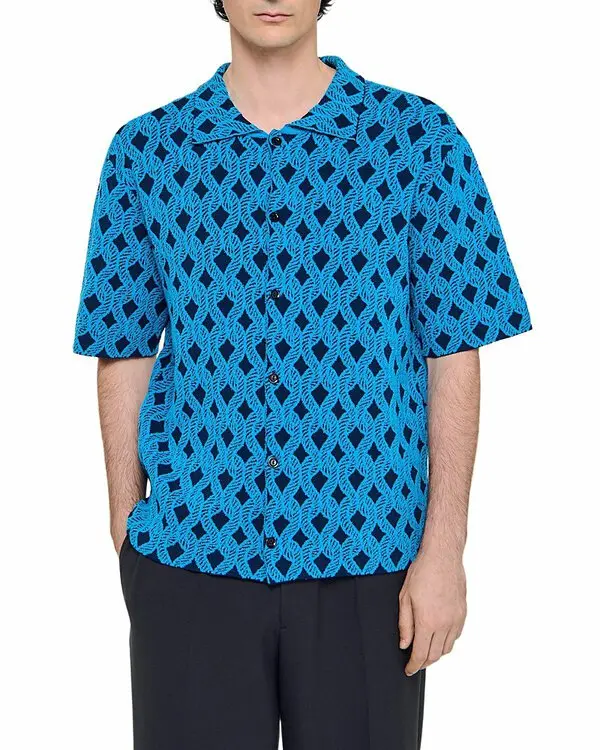 Sandro Textured Shirt - Turquoise