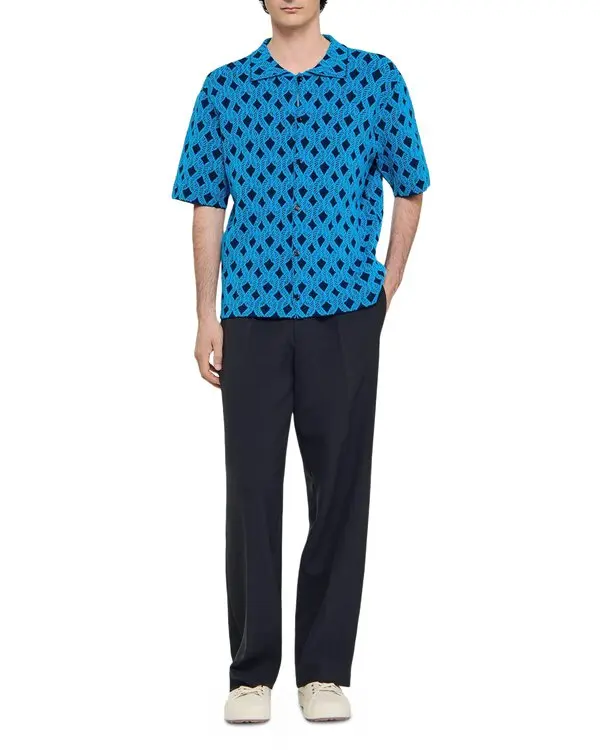 Sandro Textured Shirt - Turquoise