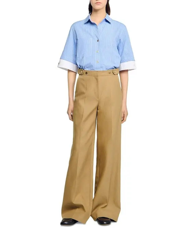 Sandro Wide Leg Pants