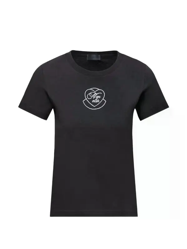 Moncler Heart-logo T-shirt - Black