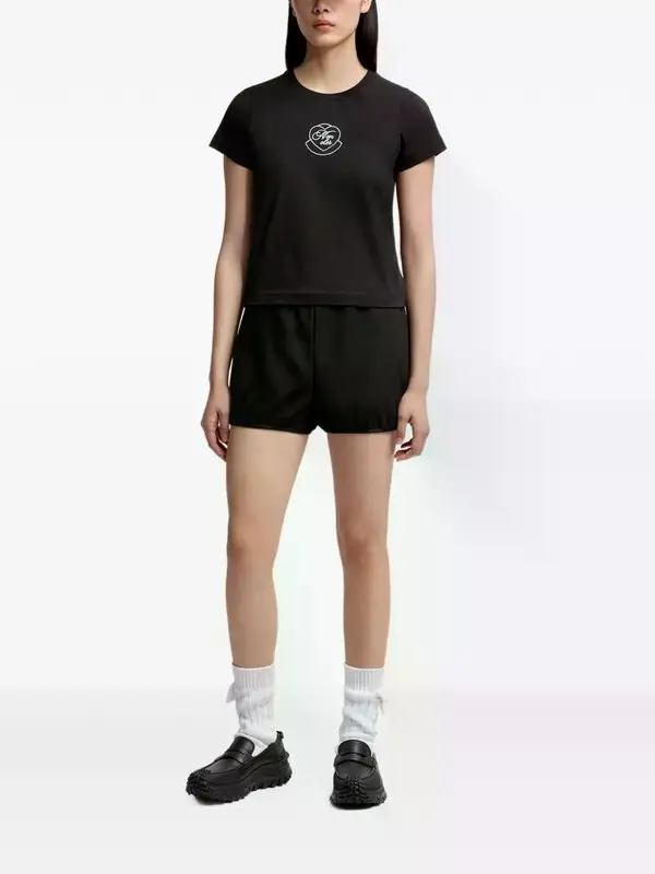 Moncler Heart-logo T-shirt - Black