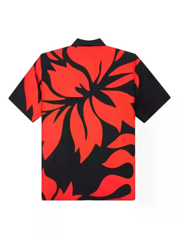 Sacai Floral-print Shirt - Red