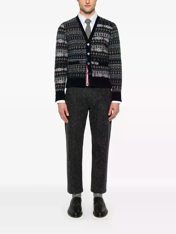 Thom Browne Fair Isle Wool Cardigan
