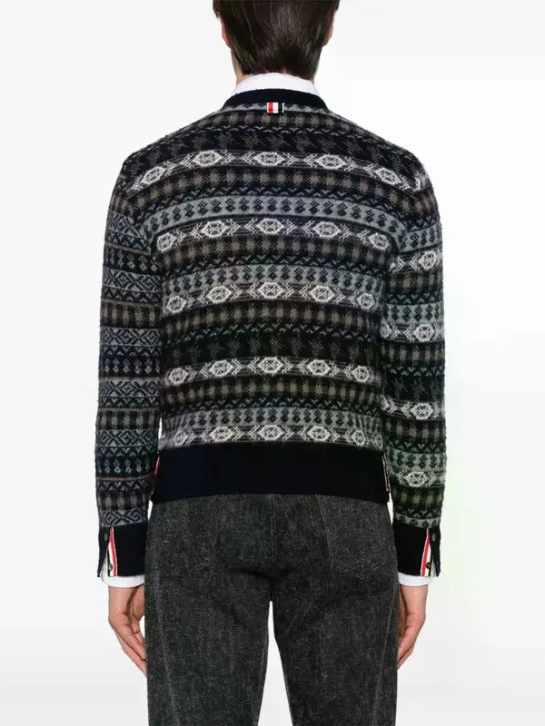 Thom Browne Fair Isle Wool Cardigan
