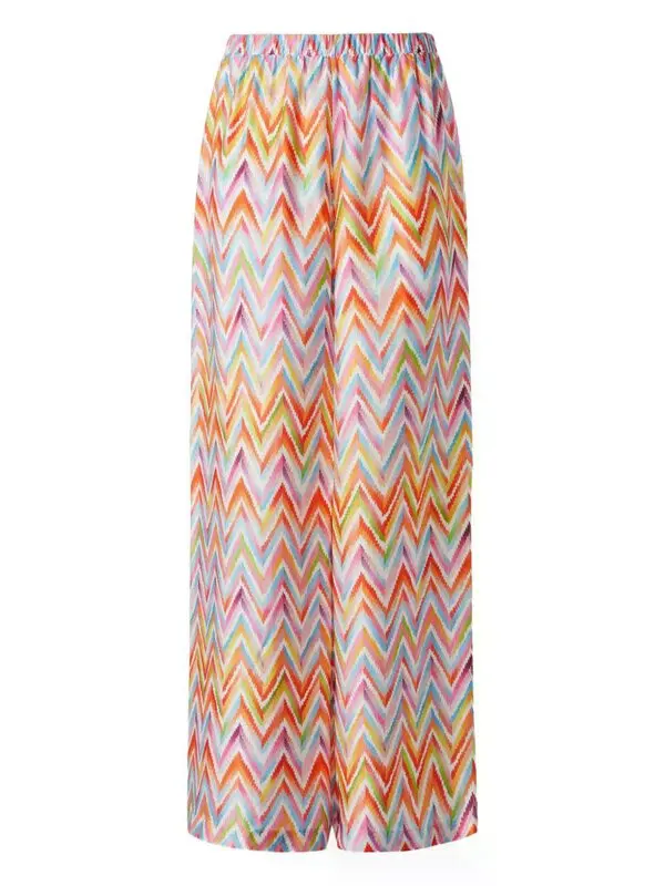Missoni Zig Zag-pattern Trousers - Pink
