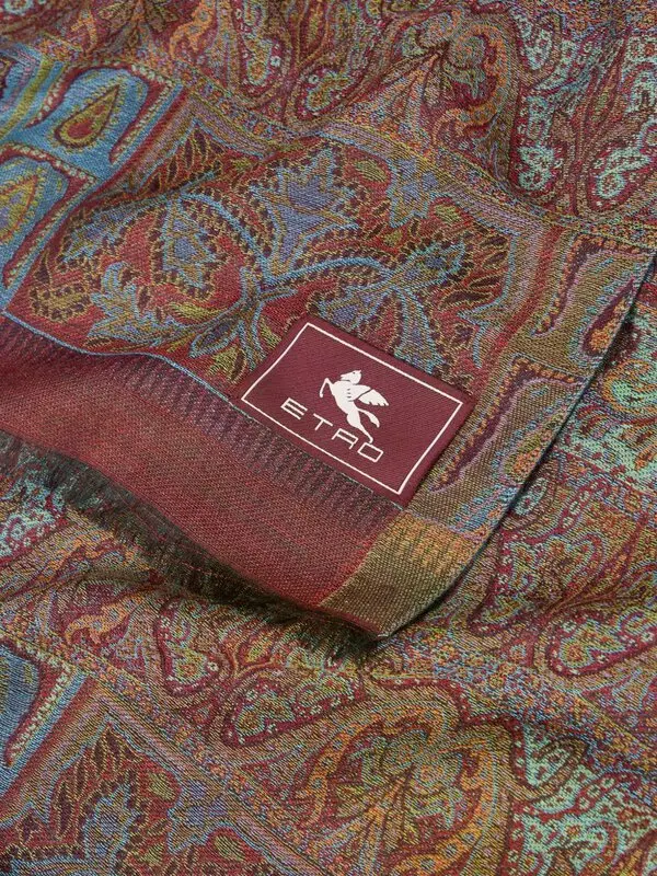 Etro Wool And Silk Jacquard Scarf