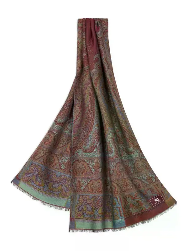 Etro Wool And Silk Jacquard Scarf