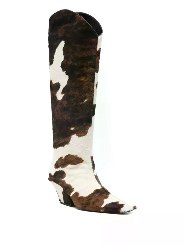 MUGLER 70mm Cowhide Leather Boots