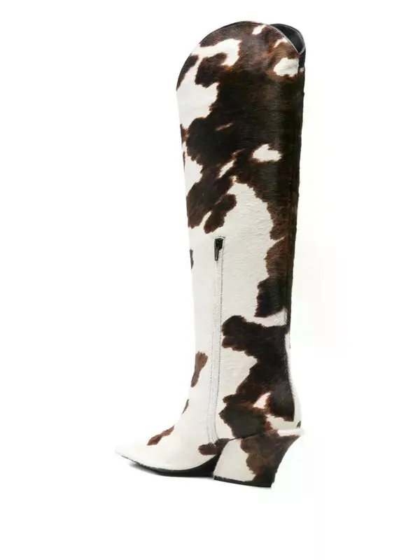MUGLER 70mm Cowhide Leather Boots