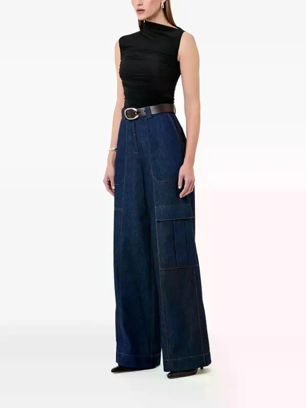 NICHOLAS Callie Asymmetric Draped Top