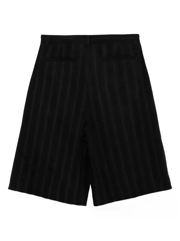 JUUN.J Pinstriped Pleated Shorts
