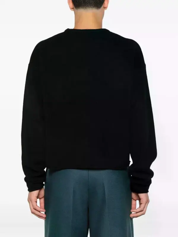 EXTREME CASHMERE X Crew-neck Cropped Sweater