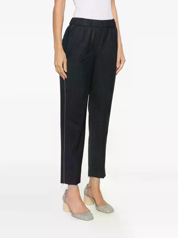 Peserico Wool-blend Cropped Trousers