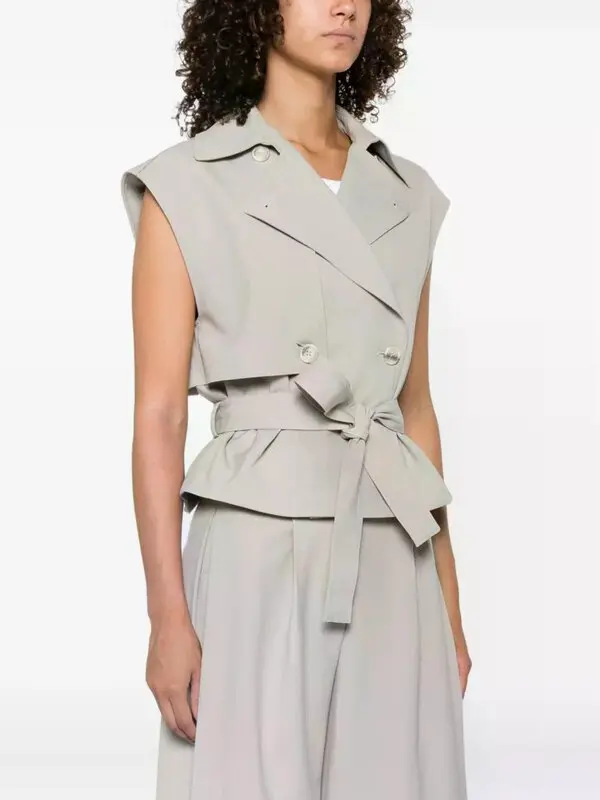 Peserico Sleeveless Double-breasted Jacket