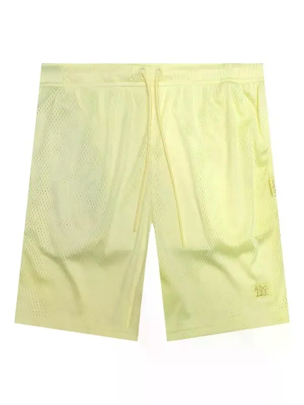 ADVISORY BOARD CRYSTALS Mesh Drawstring Shorts - Yellow