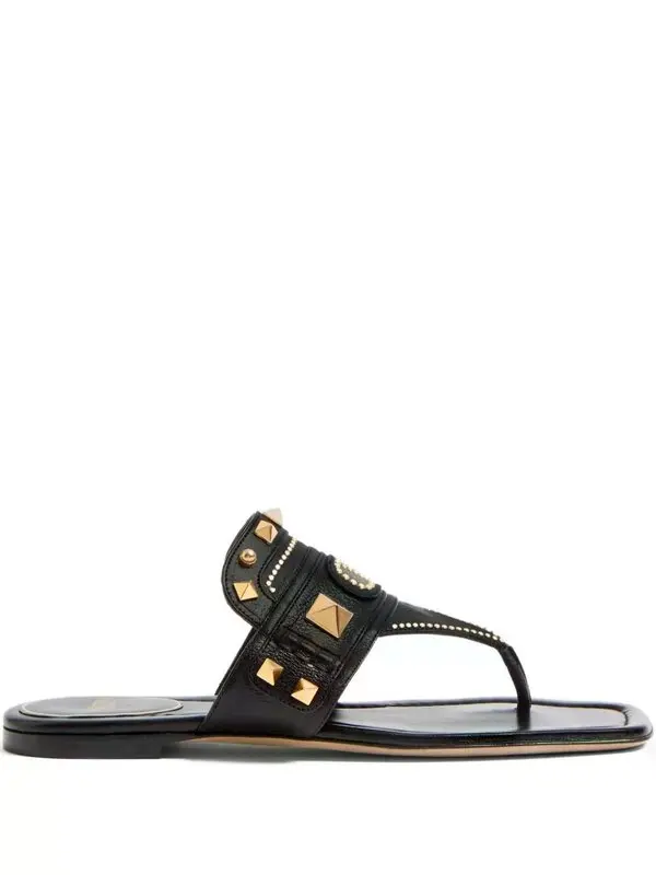 Valentino Garavani Plaster Caster Thong Sandals - Black
