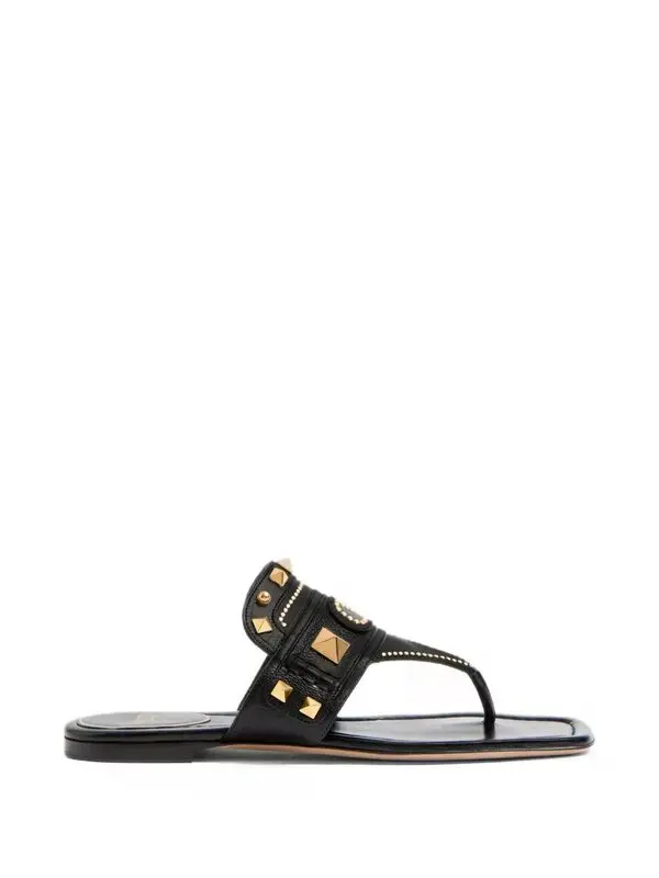 Valentino Garavani Plaster Caster Thong Sandals - Black