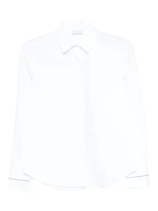 Peserico Long-sleeve Buttoned Shirt - White