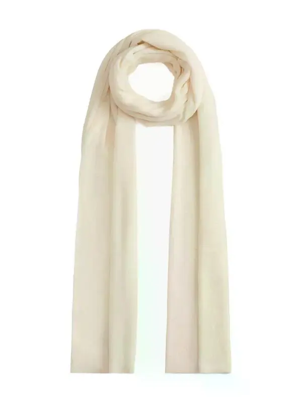 Fabiana Filippi Straight Knit Scarf - White