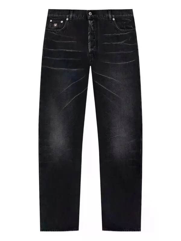 Moschino Five-pocket Faded Jeans