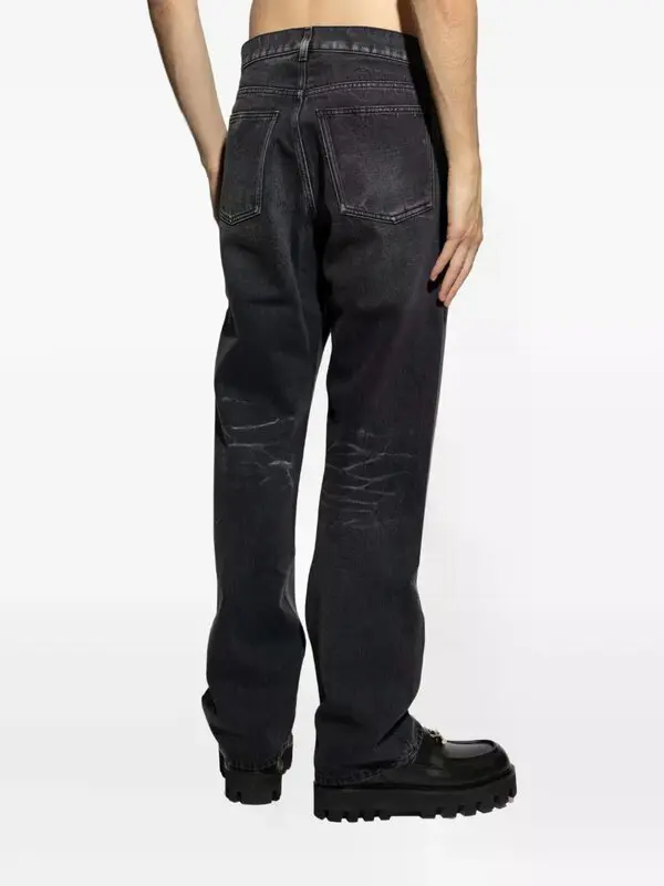 Moschino Five-pocket Faded Jeans