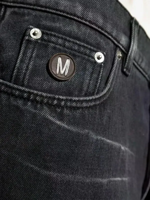 Moschino Five-pocket Faded Jeans