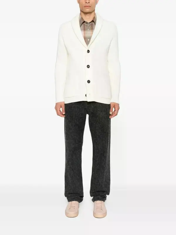 Tagliatore Shawl-collar Ribbed Cardigan