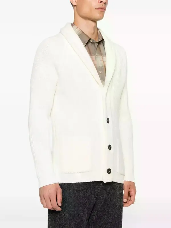Tagliatore Shawl-collar Ribbed Cardigan