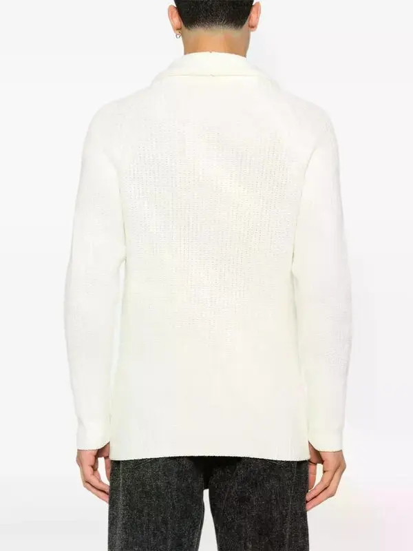 Tagliatore Shawl-collar Ribbed Cardigan