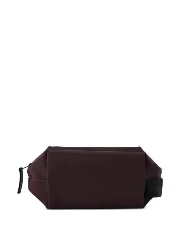 Rains Zip-top Strap Wash Bag - Brown