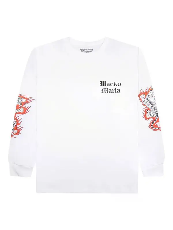 WACKO MARIA X Tim Lehi Long-sleeve Sweatshirt - White