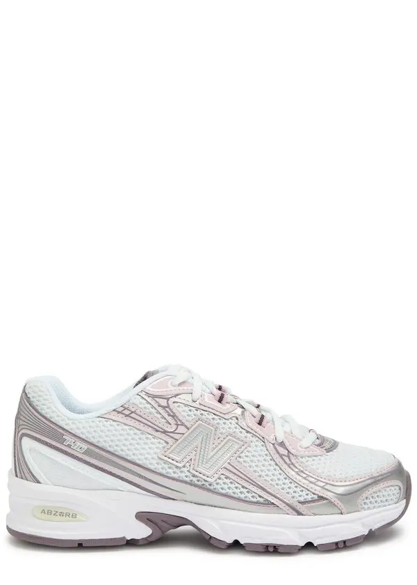 NEW BALANCE 740 Panelled Sneakers - Pink And White