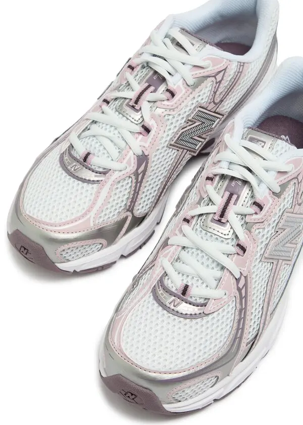 NEW BALANCE 740 Panelled Sneakers - Pink And White