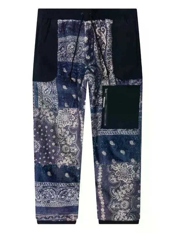 NEIGHBORHOOD Bandana-pattern Track Pants - Blue