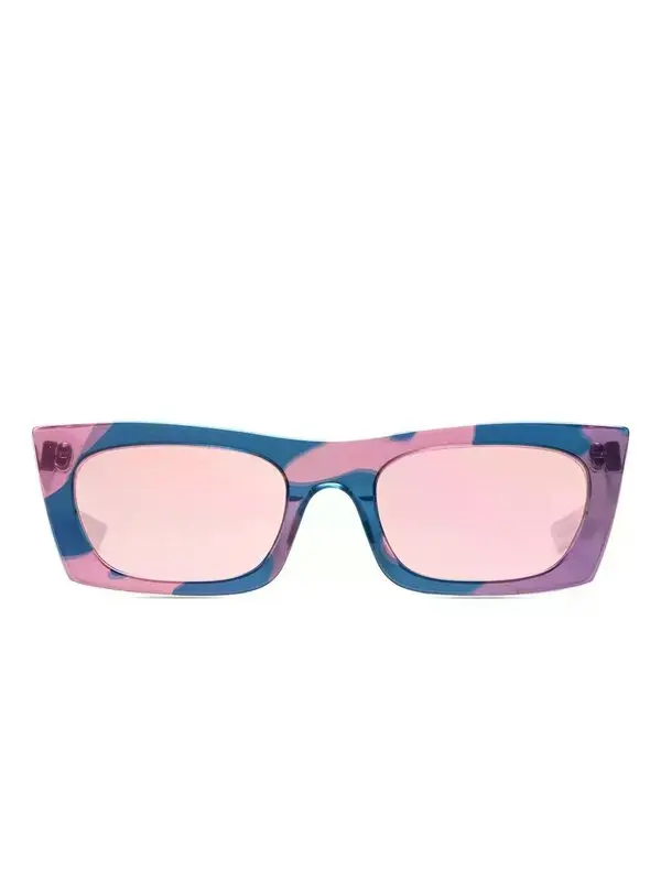 RETROSUPERFUTURE Drew Mama Fred Rectangle Sunglasses - Blue