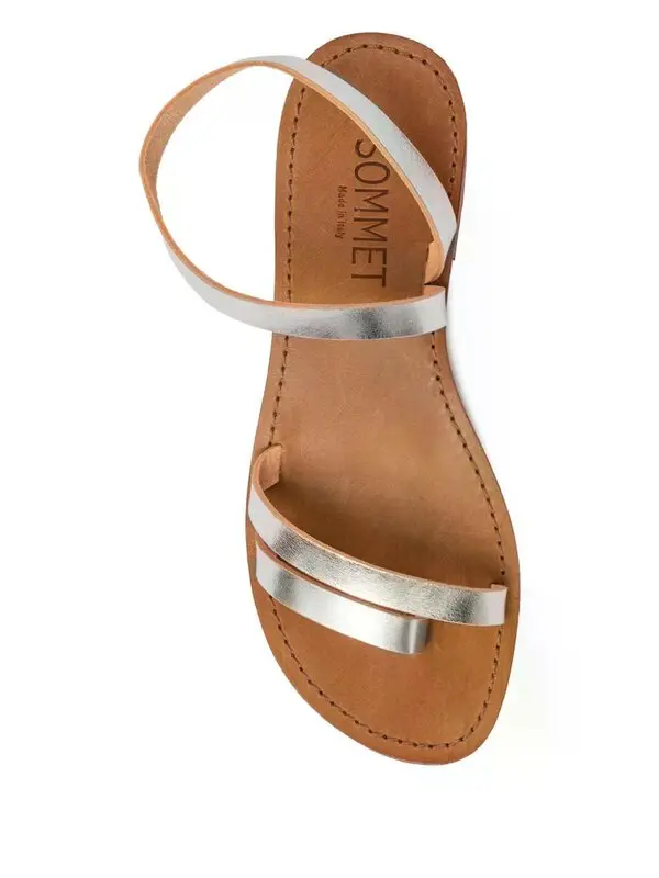 SOMMET Metallic Flat Sandals