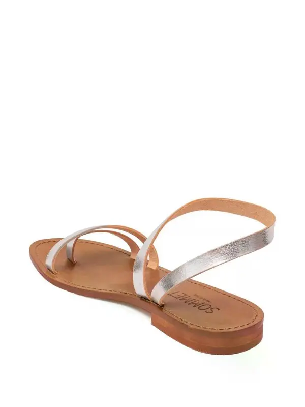 SOMMET Metallic Flat Sandals
