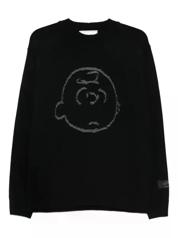 Iceberg X Peanuts Virgin Wool Jumper - Black