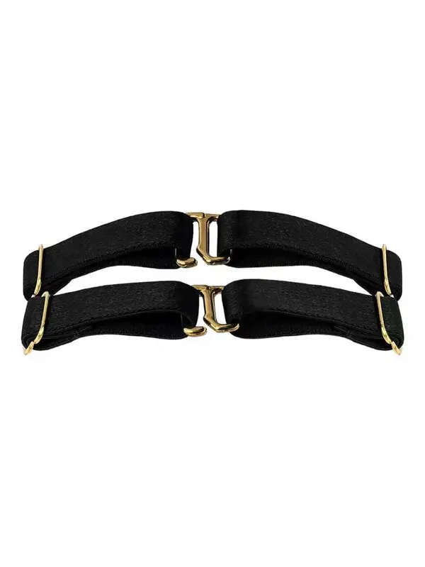 BORDELLE Nara Ring Double-strap Collar - Black