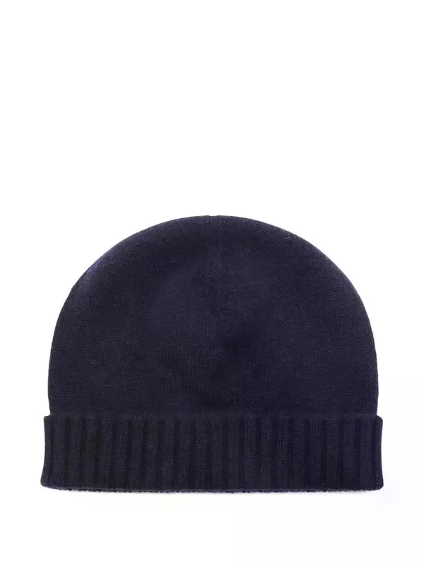 Malo Ribbed-knit Beanie - Blue