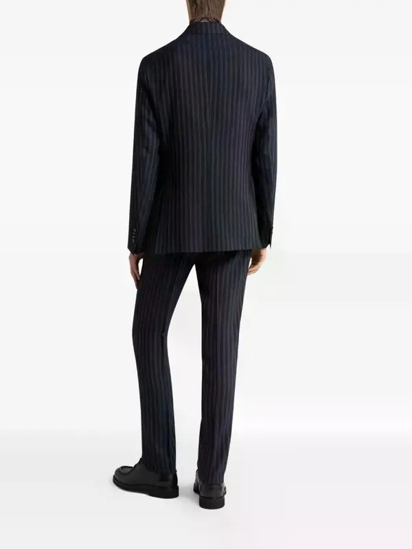 Etro Striped Wool-blend Suit