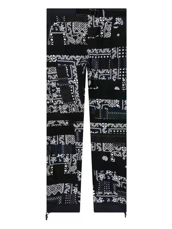 Sacai X Hank Willis Thomas Patchwork Trousers - Black