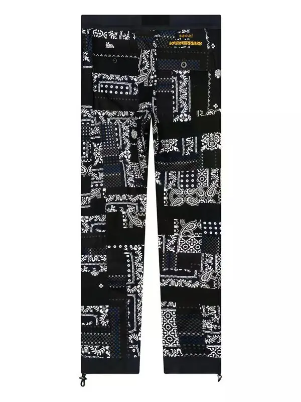 Sacai X Hank Willis Thomas Patchwork Trousers