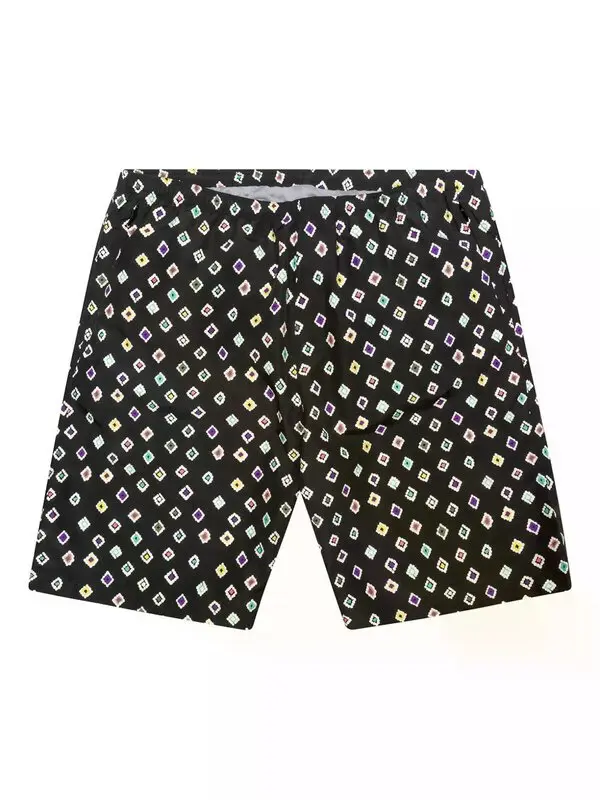 Needles Patterned Swim Shorts - Black